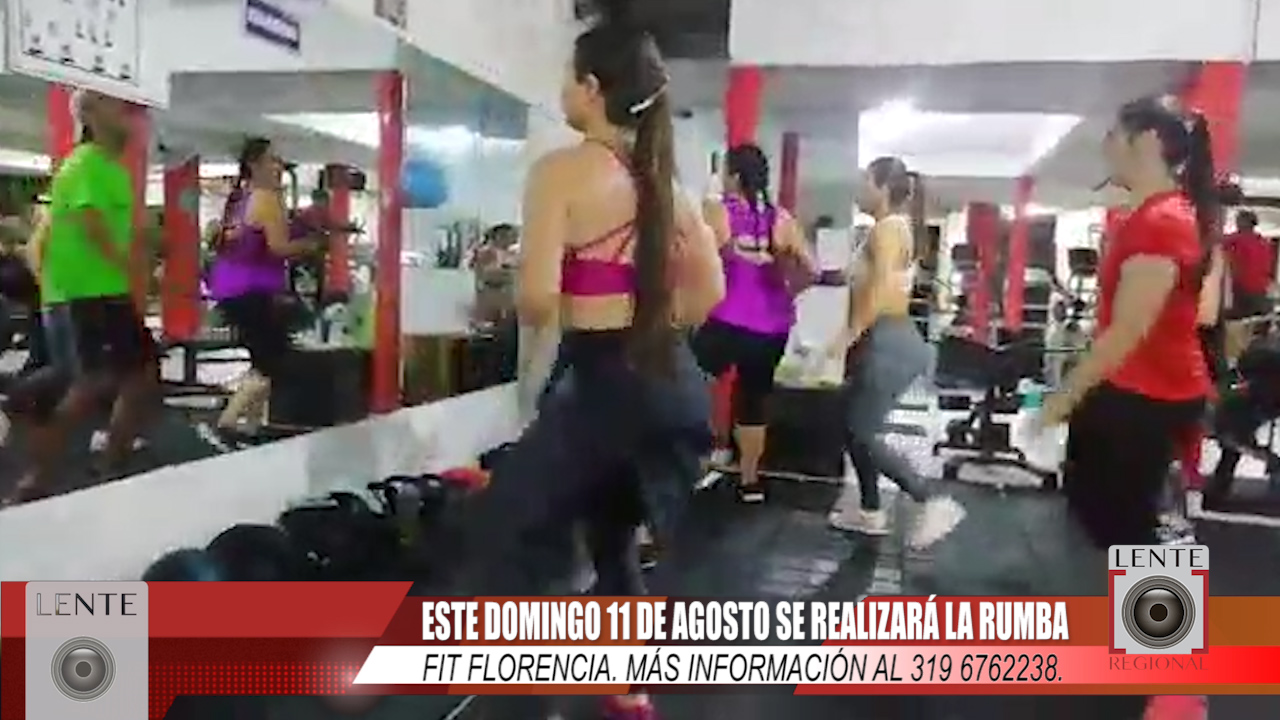 Este domingo 11 de agosto se realizará la Rumba Fit Florencia - Lente ...